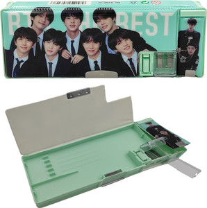 Flipkart.com | dishvy BTS Pencil Box with inbuilt Dual sharpener,Double ...