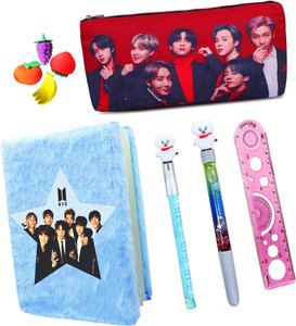 Flipkart.com | Neel 9 Pcs BTS Team School Stationery Set for Kids BTS ...