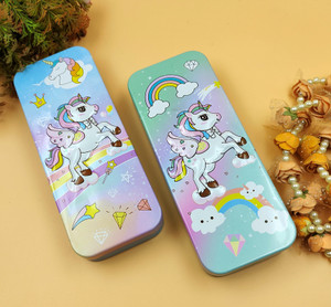 Flipkart.com | Paper Bear Unicorn Pencil Box Unicorn Art Metal Pencil ...