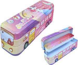 Flipkart.com | BIGWHEEL Hello Mermaid Pull back Double Decker Bus Art ...