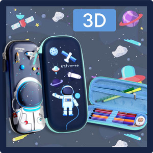 Flipkart.com | PEACORA Bag Compass 3D Cover EVA School Pouch Organizer ...