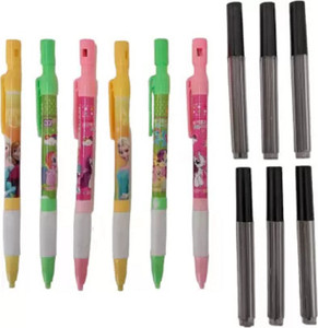 Flipkart.com | apcatio 6PCS Fancy Cartoon Printed Mechanical Pencils 2 ...