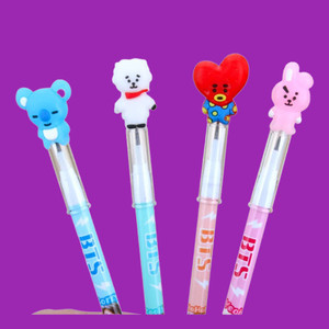 Flipkart.com | GUNGUN Set Of 4 Cute Bts Bt21 Pencil For BT21 Lovers ...