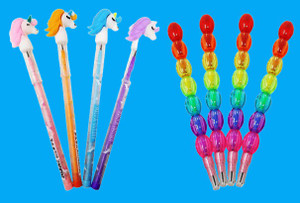 Flipkart.com | GUNGUN 4 Colorful Moti Pencil & 4 Designer Unicorn ...