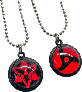 sky cart Naruto Anime Ninja Mangekyou Sharingan Necklace Steel, Crystal ...