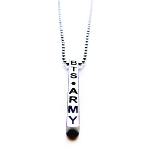 accessoo Diwali Special Stainless Steel BTS Army Logo Chain Pendant For ...