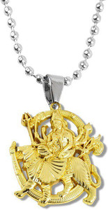 Adhvik Golden Lord Shri Durga Vaishno Devi Maa/Sherawali Mata Locket ...