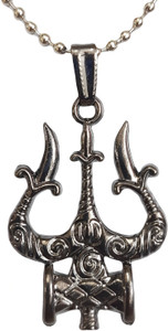 GAZE JEWELS pendant for men Shiva Shiv ji Mahakal Damru Trishul locket ...