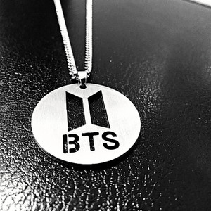 accessoo BTS Logo Text Pendant For BTS Army Necklace Chain for Army ...