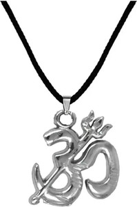 zebisco Lord Shiva Om Trishul Locket with Cord Chain Pendent for Men ...