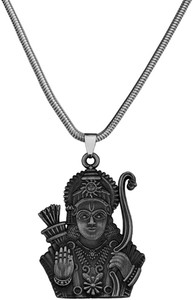 M Men Style Hindu Lord Shree Ram Venkateswara Pendant Necklace Rhodium ...