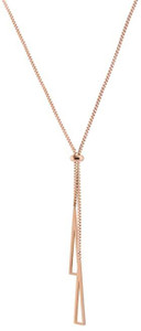 vien Geometric Triangle Pull-out Necklace Lasso Front Adjustable Long ...