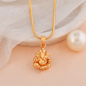 NAVYA ART Gold Chain With God Ganesh ji Ganpati Bappa For Men Boys ...