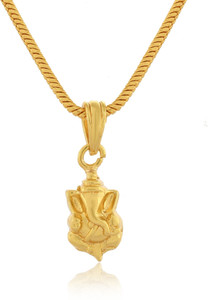 NAVYA ART Lord Ganpati Locket Ganesh Ji Pendant With Gold Chain for ...