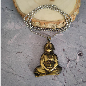 Sullery Lord Hanuman Pawanputra Bajirang Bali Locket Sterling Silver ...