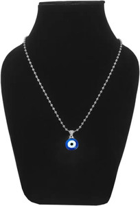 Deary Nazar Suraksha Kavach Pendant Locket Silver Crystal Crystal ...