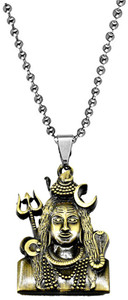 AFH Lord Mahadev Shiva Bronze Metal Pendant Necklace Chain For Men ...