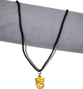 Stylewell Golden Ek Onkar Wahe Guru Ji Sikh Logo Pendant Locket ...