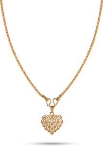 CUTE GOLD One Gram Micro Gold Plated Traditional Dollar Pendant Chain ...