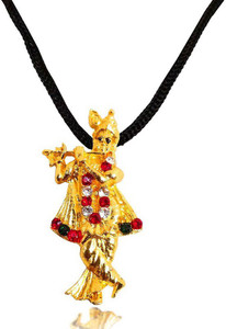 Uniqon Medium Size Colorful Stone Nug Lord God Shri Krishna Pendant ...