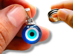 Kumar Gems Evil Eye Pendant and round challa for Men, Women, Girls ...