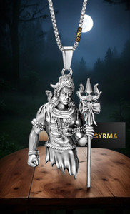 syrma Shiv Locket for Men and Women, Mahadev Bholenath Bhagat Locket ...