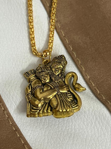 ricky collections GOLDEN RAM $ HANUMAN JI LOCKET WITH GOLDEN CHAIN ...