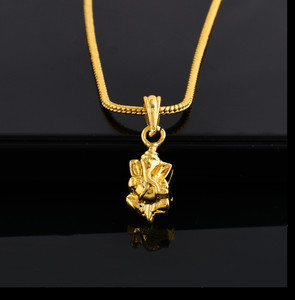 DESI CREED Gold Chain With God Ganesh ji Ganpati Bappa For Men Boys ...