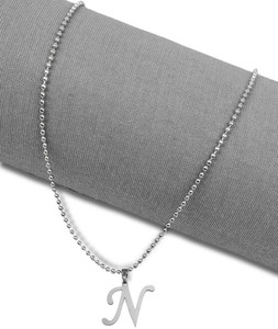 Stylewell Silver Name English Alphabet 'N' Letter Locket Pendant ...