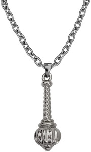 ROOTWAVE Silver plated hanuman gada locket for men and boys Silver ...
