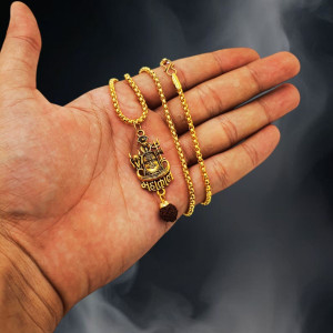 Kuttumb Gems & Jewels God Lord Shiva Mahadev Mahakaal OM Name Locket ...