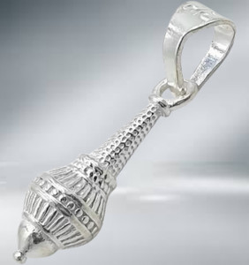 Shreenath Silver Plated Lord Hanuman Heavy Gada, Bajrang Bali Pendant ...