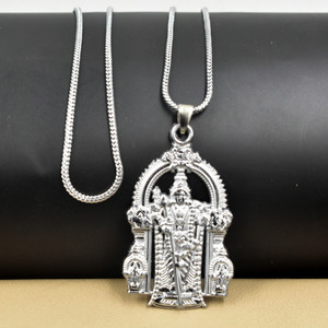 AFH Lord Subramaniam Murugan Snake Chain Silver Pendnet for Men,Women ...