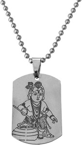 M Men Style Religious Lord Shri Krishna Pendant Necklace Sterling ...