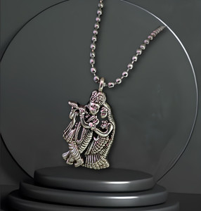 ABC Radha Krishna Govinda With Basuri Murli Pendant Alloy Price in ...