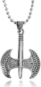 Airtick Silver Unisex Double-Edged Battle Axe Punk Locket Pendant ...
