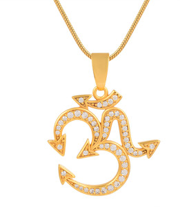 morir Buddism/Hinduism Necklaces for Men Women 18K Gold Plated AUM OM ...