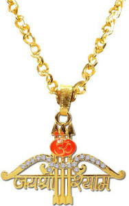 Uniqon Diamond Nug Om Jai Shri Khatu Shyam Teen Baan Dhanush Locket ...