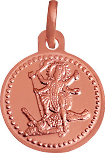 Om Pooja Shop Maha Kali Yantra Round Locket in Copper Goddess Shiv and ...