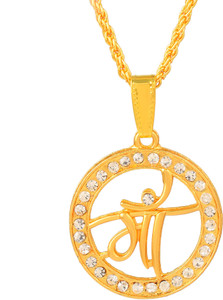 Zumrut Gold Plated Maa Pendant Twisted Design Neck Chain Gold-plated ...