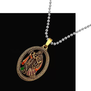 Deary Stylish Radha Krishna Pendent Gold-plated Cubic Zirconia Alloy ...