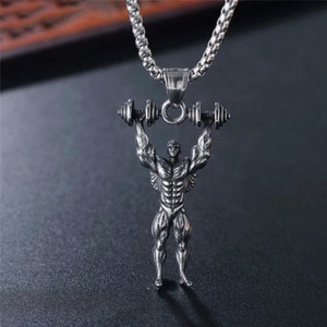 MEENAZ pendant for men boys gents Bodybuilder gym locket chain long ...