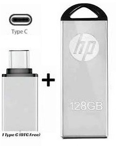 HP V220w Metal high speed 128 GB OTG Drive Compatible with Laptop ...