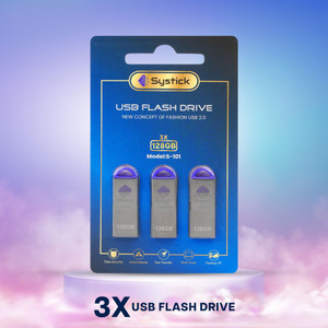 SYSTICK USB FLASHDRIVE 2.0 PENDRIVE (128GB) {3X} MODEL NO-101 128 GB ...