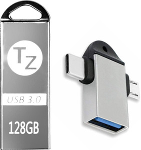 T ZED 128GB PenDrive 2in1 otg free 128 GB Pen Drive Compatible with ...