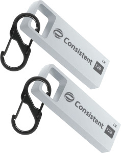 Consistent 128GB Pack Of 2 Metal Pendrive With Keychain Carabiner, 5 ...