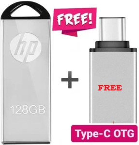 HP PENDRIVE WITH TYEP C OTG 128 GB Pen Drive Compatible with Audio ...