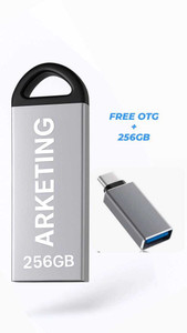 ARKETING 256-YY 256 GB Pen Drive Compatible with Audio Player, Desktop ...
