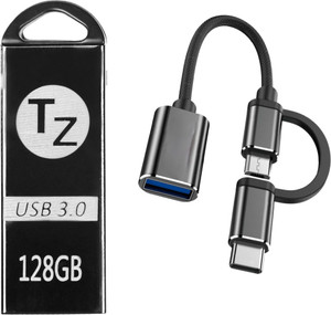T ZED 128GB Pendrive Micro otg c type otg A1+ 128 GB Pen Drive - T ZED ...