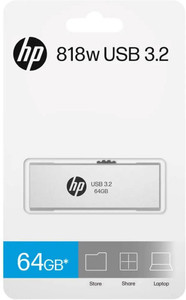 HP 818W 64 GB Pen Drive Compatible with Audio Player, Desktop Computer ...